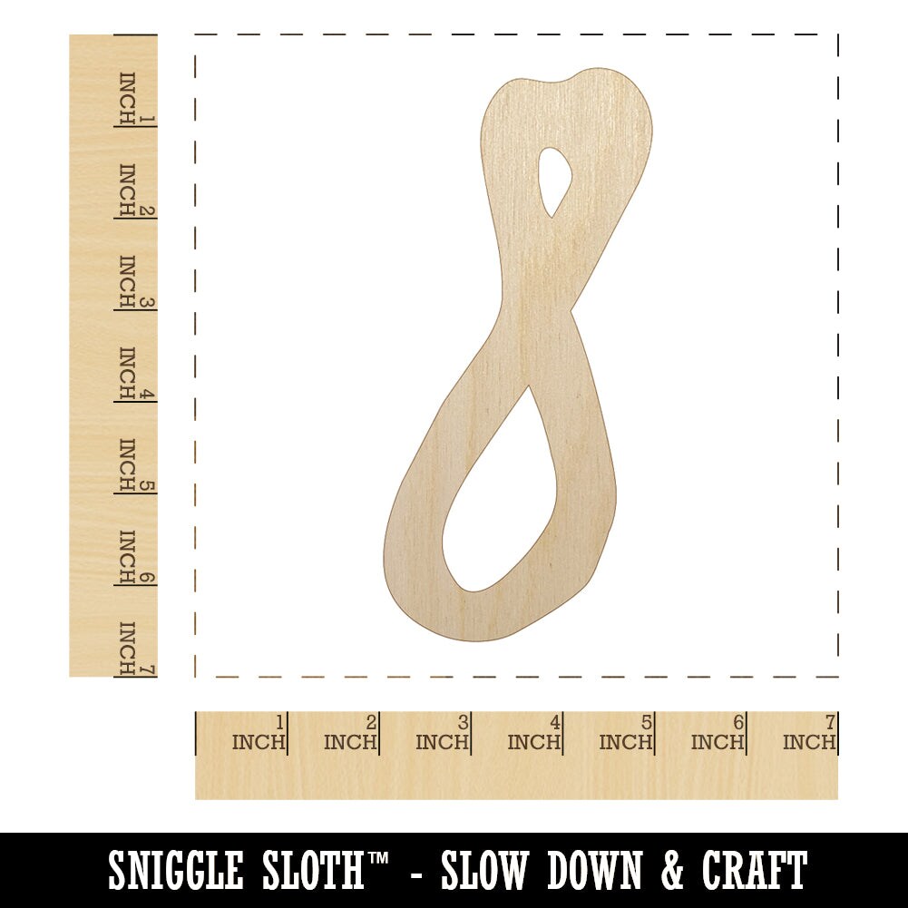 Number 8 Eight Felt Marker Font Unfinished Wood Shape Piece Cutout for ...