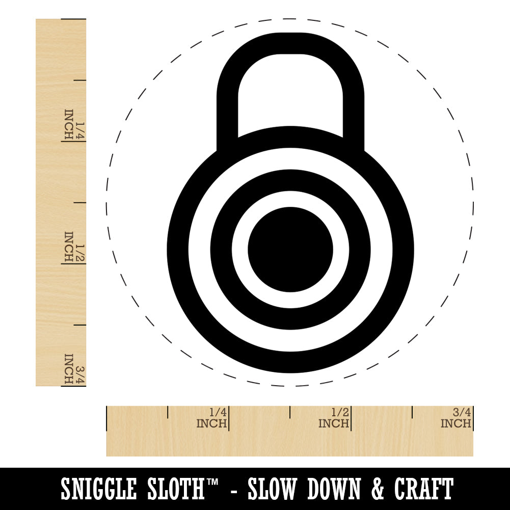 Combination Lock Doodle Self-Inking Rubber Stamp for Stamping Crafting ...