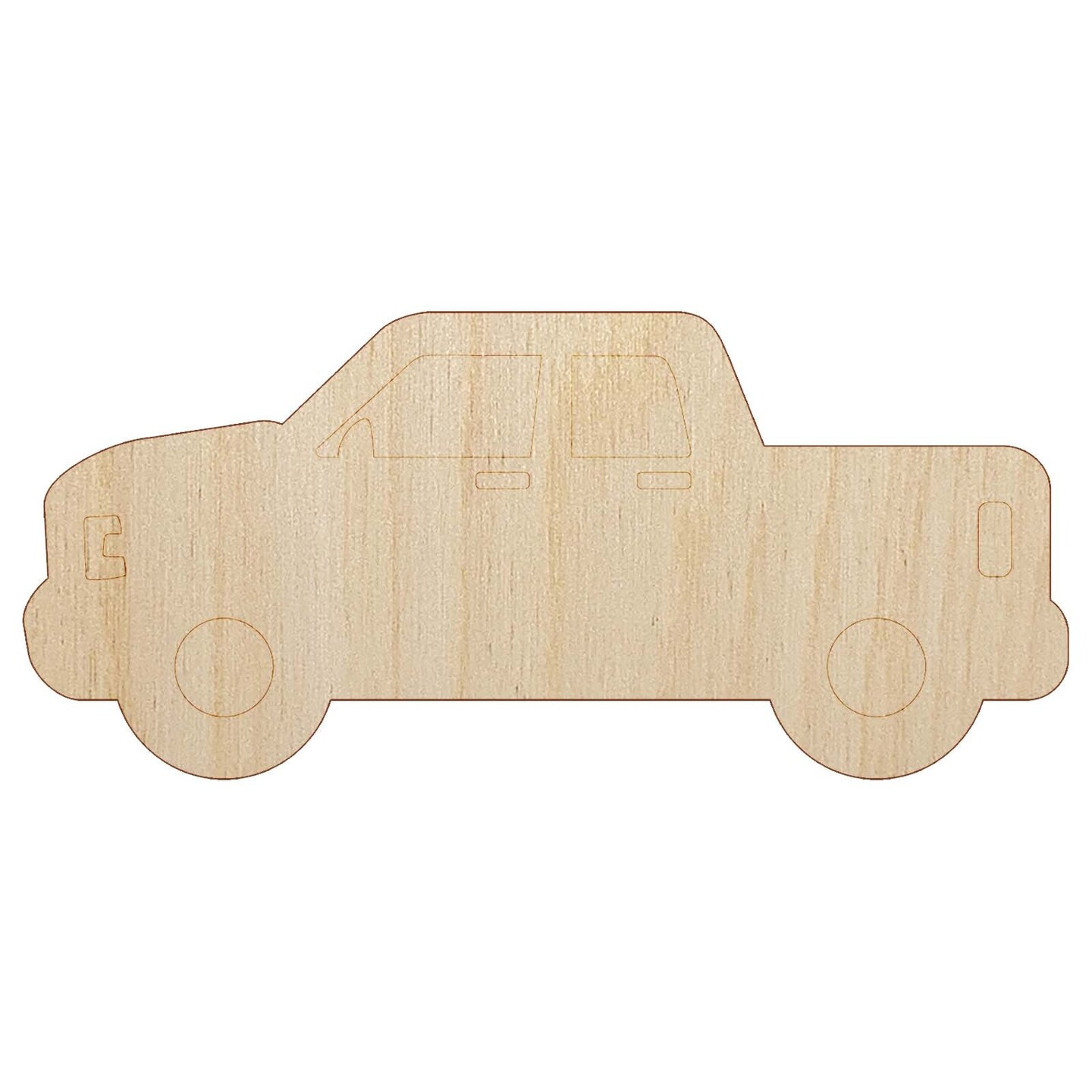 Pickup Truck Automobile Car Vehicle Unfinished Wood Shape Piece Cutout ...