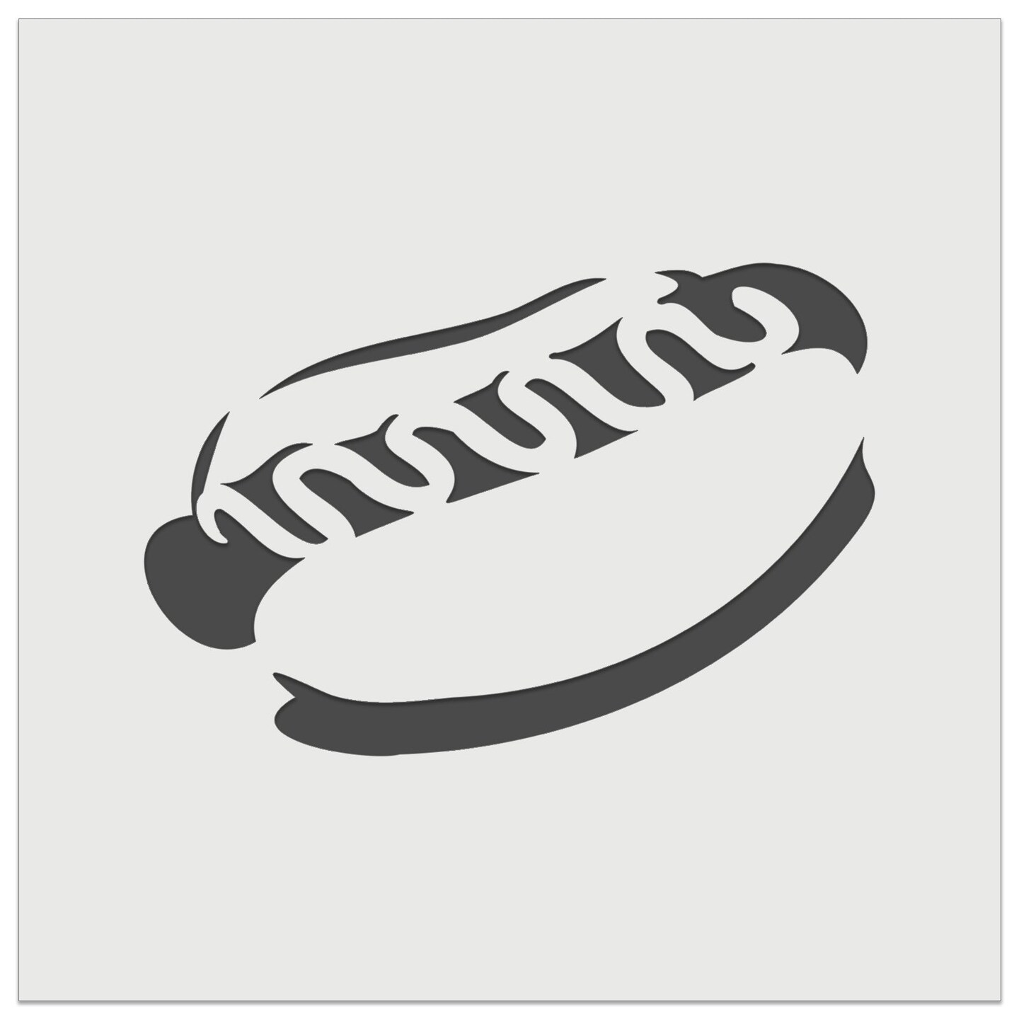Hotdog Wiener Bun Ketchup Mustard Wall Cookie DIY Craft Reusable ...