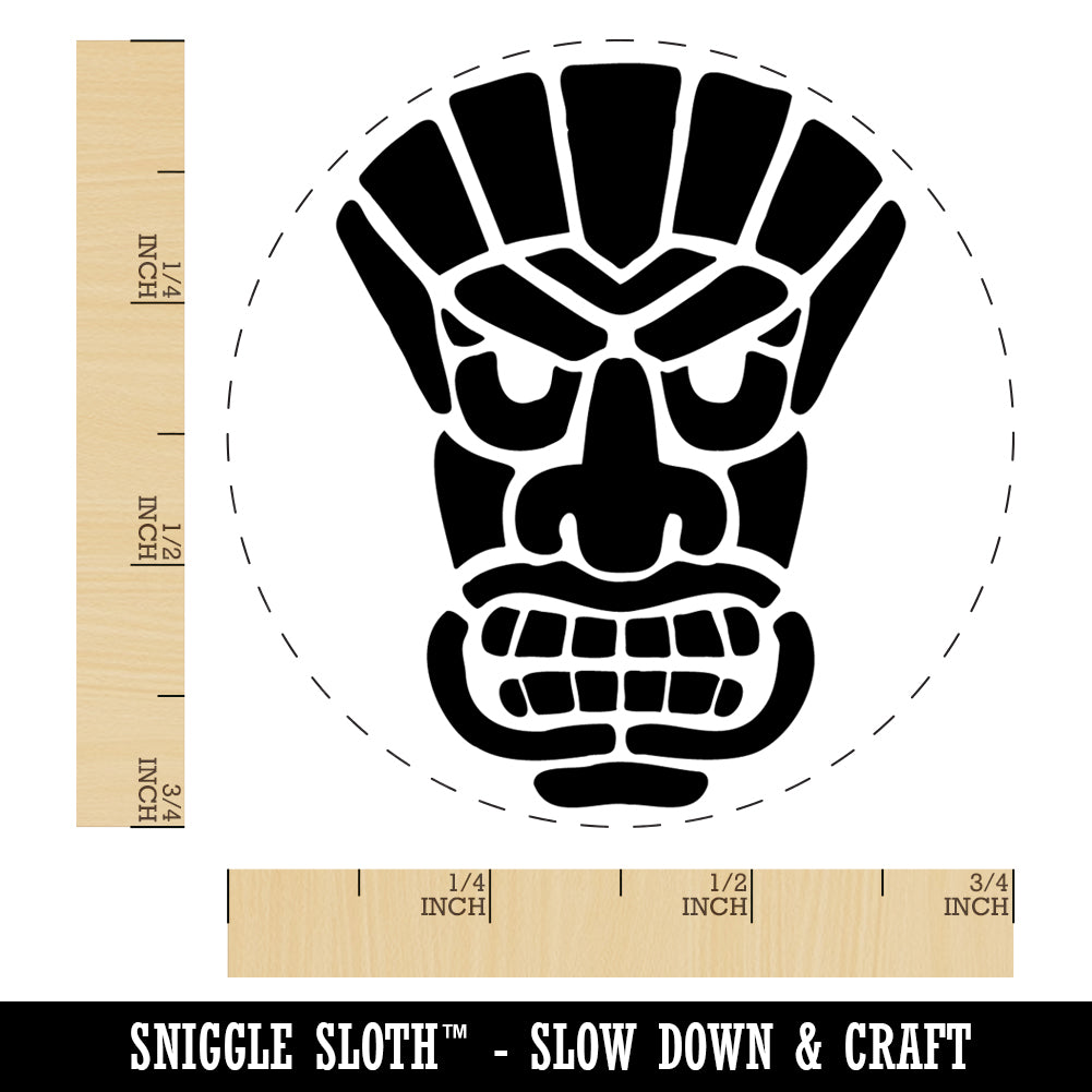 Tiki Mask Self-Inking Rubber Stamp Ink Stamper for Stamping Crafting ...