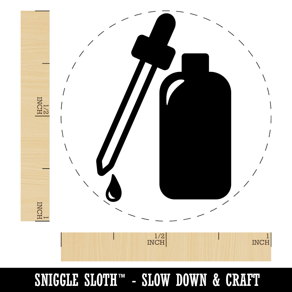 Dropper Bottle Self-Inking Rubber Stamp for Stamping Crafting Planners ...