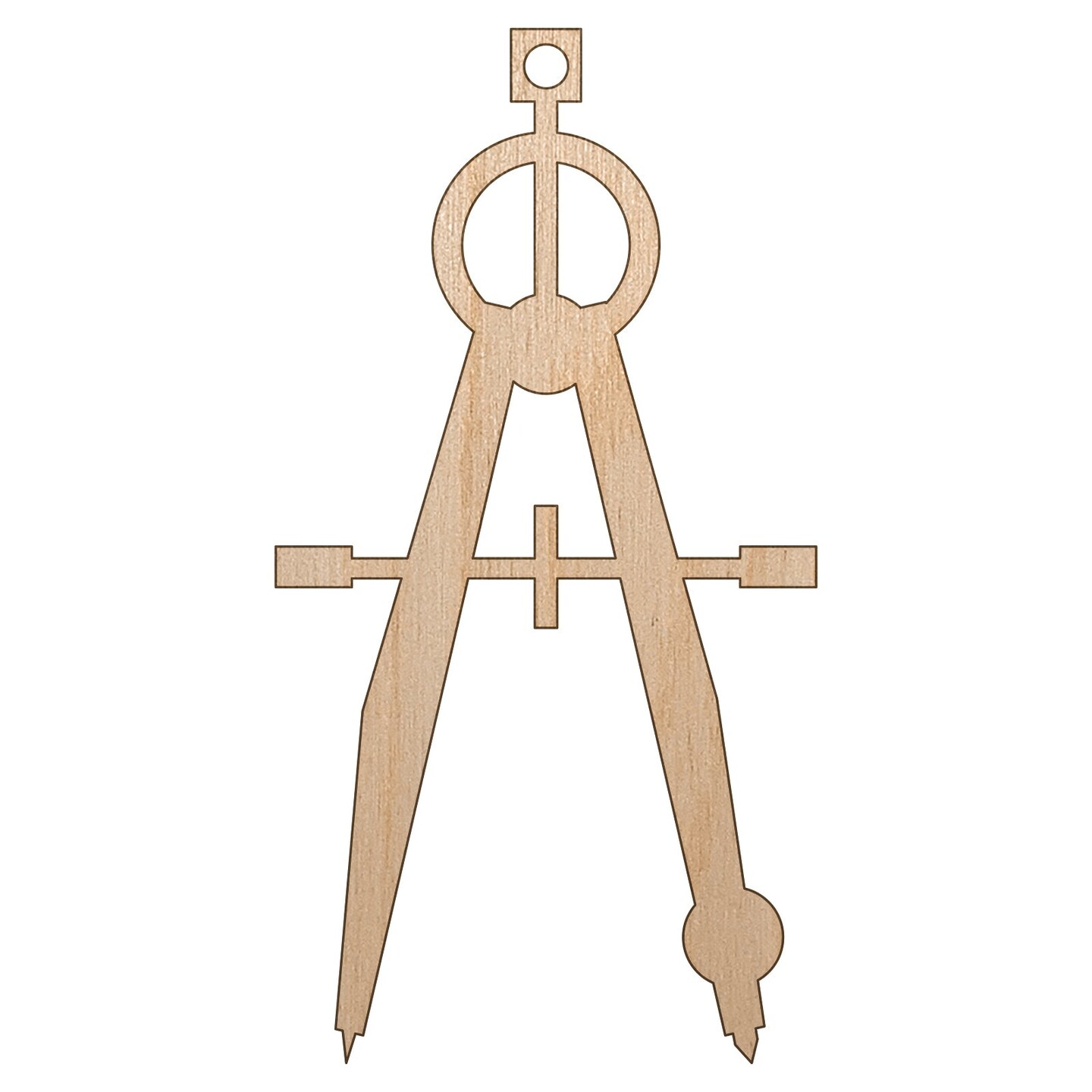Drafting Geometric Compass Mechanical Engineer Unfinished Craft Wood ...