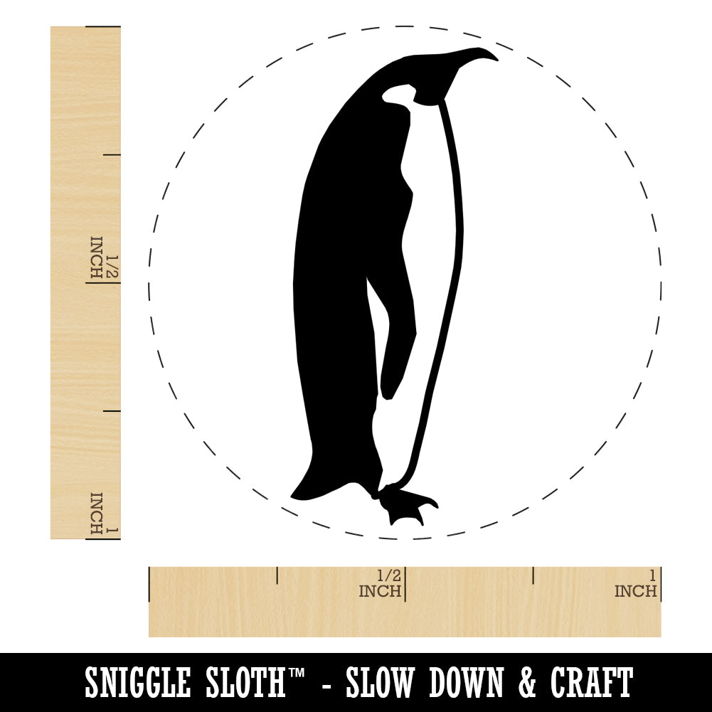 Emperor Penguin Profile Self-Inking Rubber Stamp for Stamping Crafting ...
