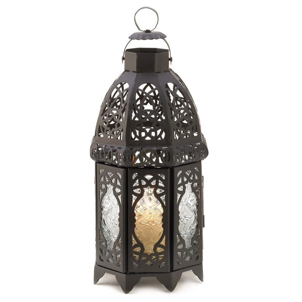 Gallery Of Light Set of 2 Black Lace Candle Lanterns | Michaels