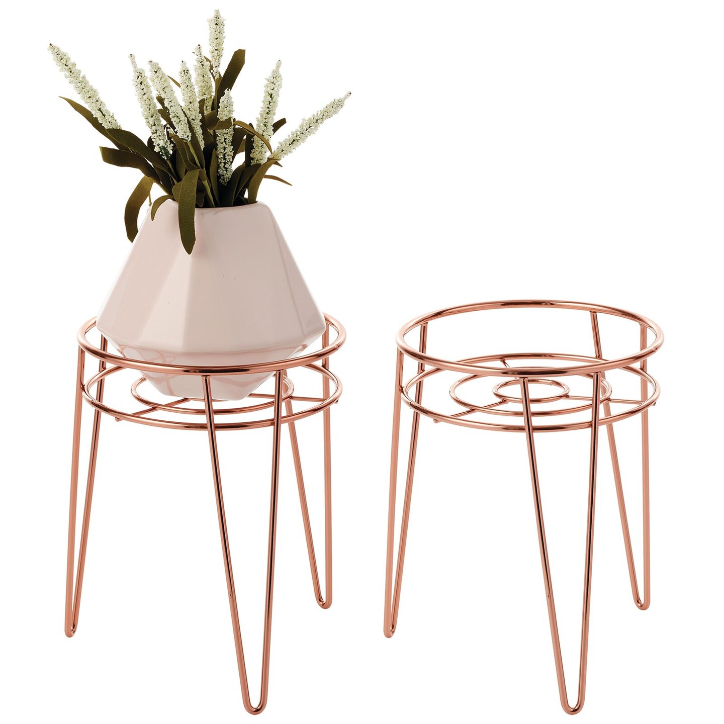 mDesign Midcentury Modern Plant, and Succulent Stand. Set of 2 | Michaels