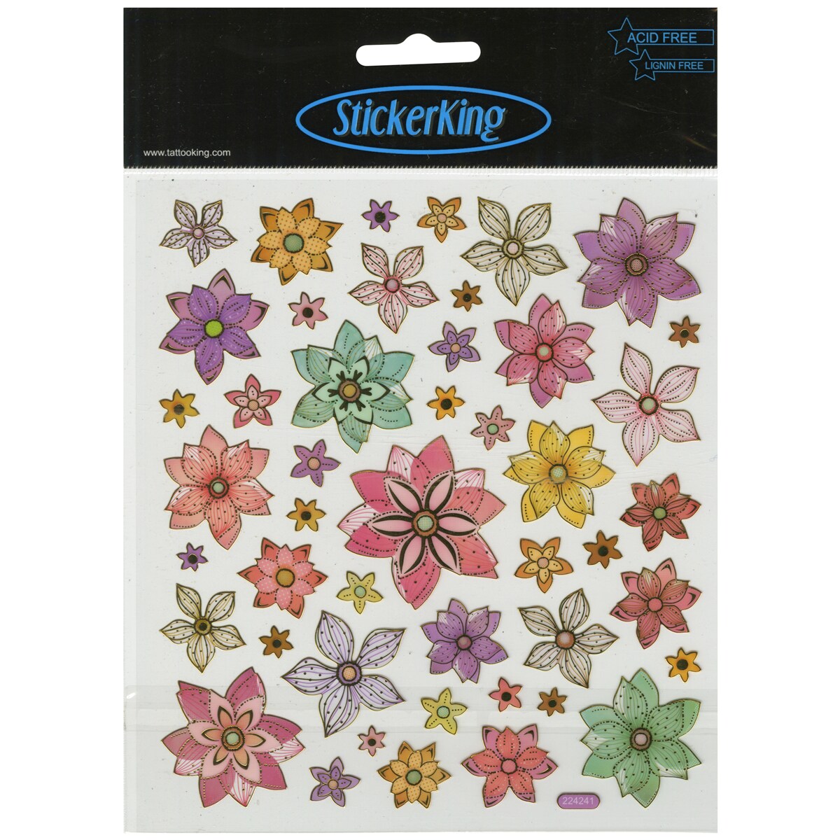 Sticker King Stickers-Flowers | Michaels