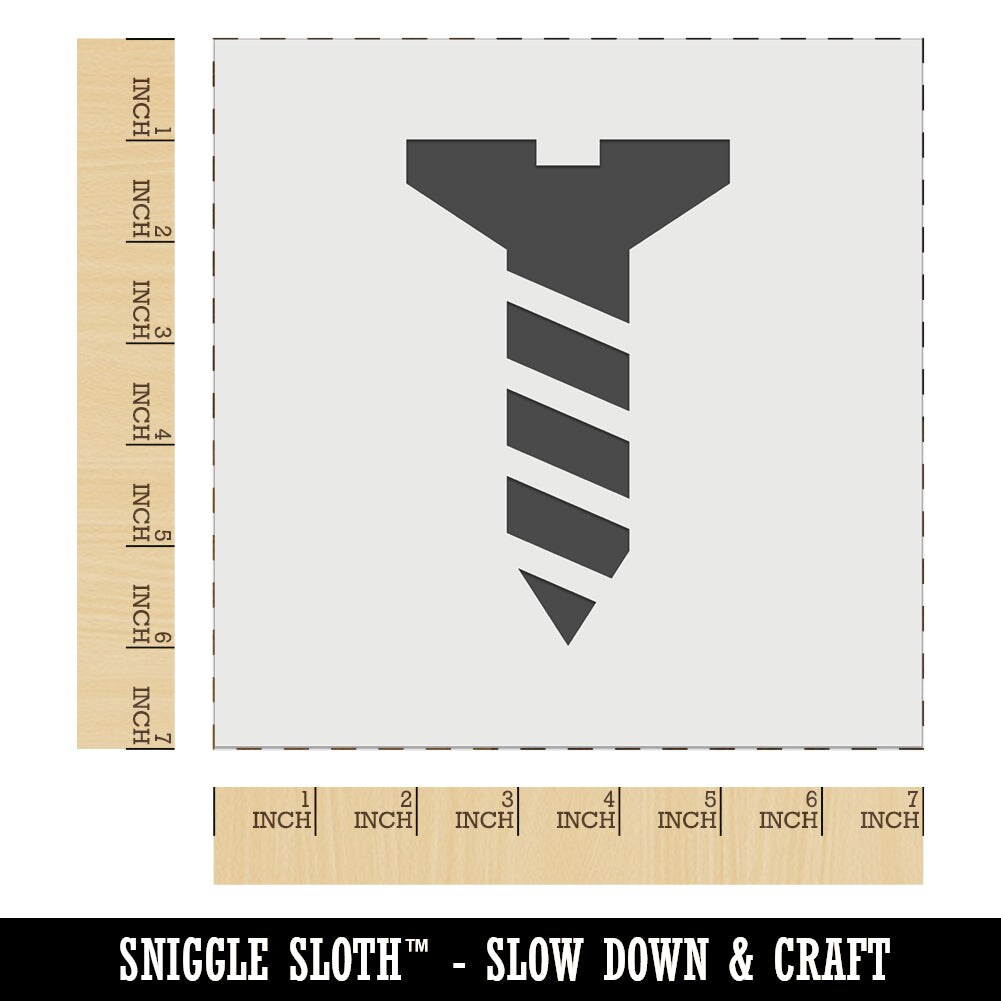 Flat Head Screw Wall Cookie DIY Craft Reusable Stencil | Michaels