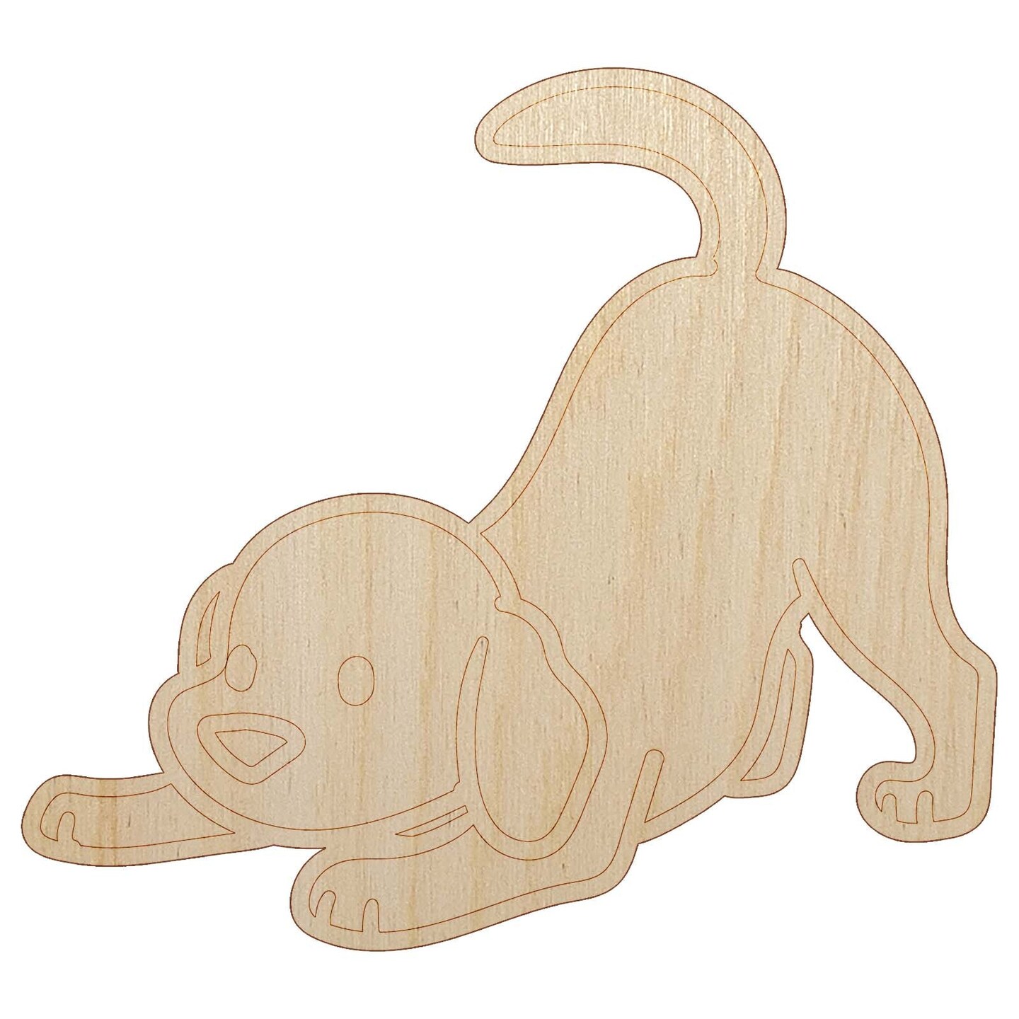 Labrador Retriever Play Bow Dog Unfinished Wood Shape Piece Cutout for ...