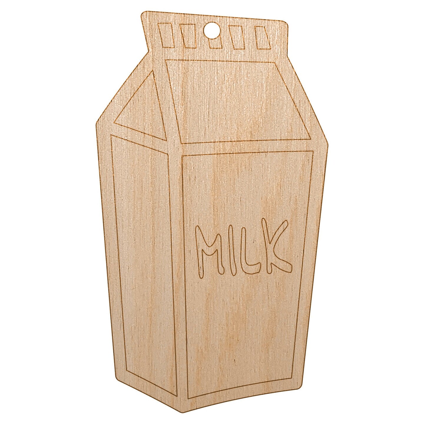 Milk Carton Unfinished Craft Wood Holiday Christmas Tree DIY Pre ...