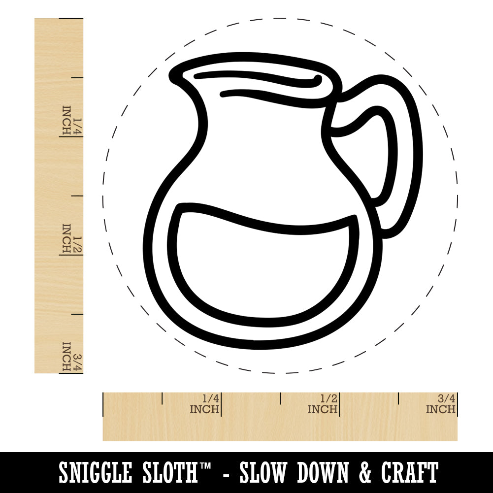 Glass Pitcher with Water Lemonade Self-Inking Rubber Stamp for Stamping ...