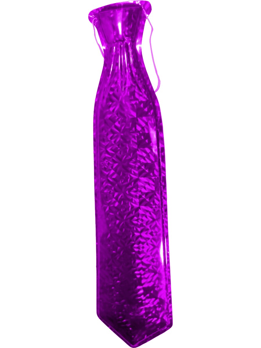 Purple Mylar Long Gangster Roaring 20s String Tie Costume Accessory ...