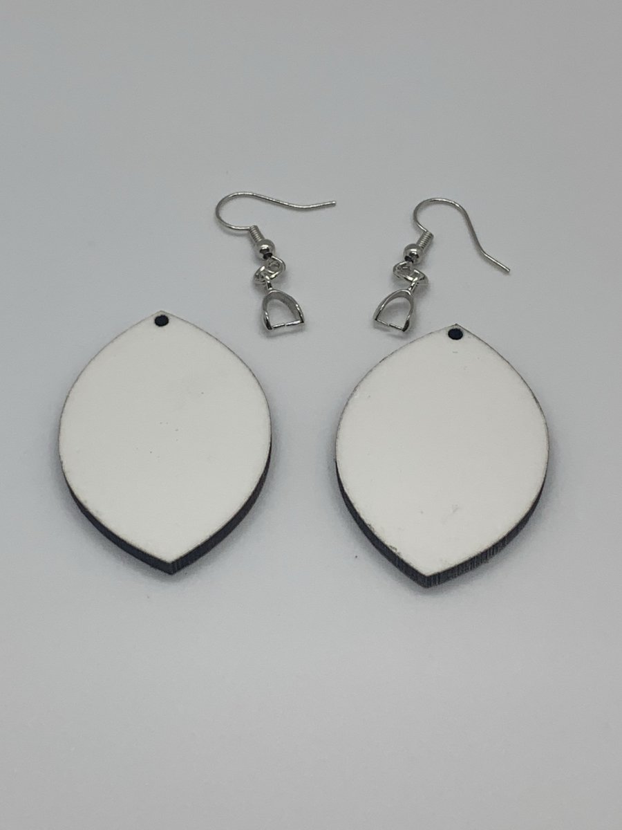 Sublimation Earrings Leaf MDF | Michaels
