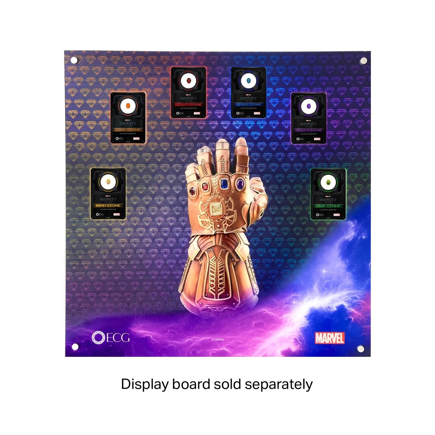 Marvel Jarvis Series Infinity Gemstone (Set of 6) W/ Display Board ...