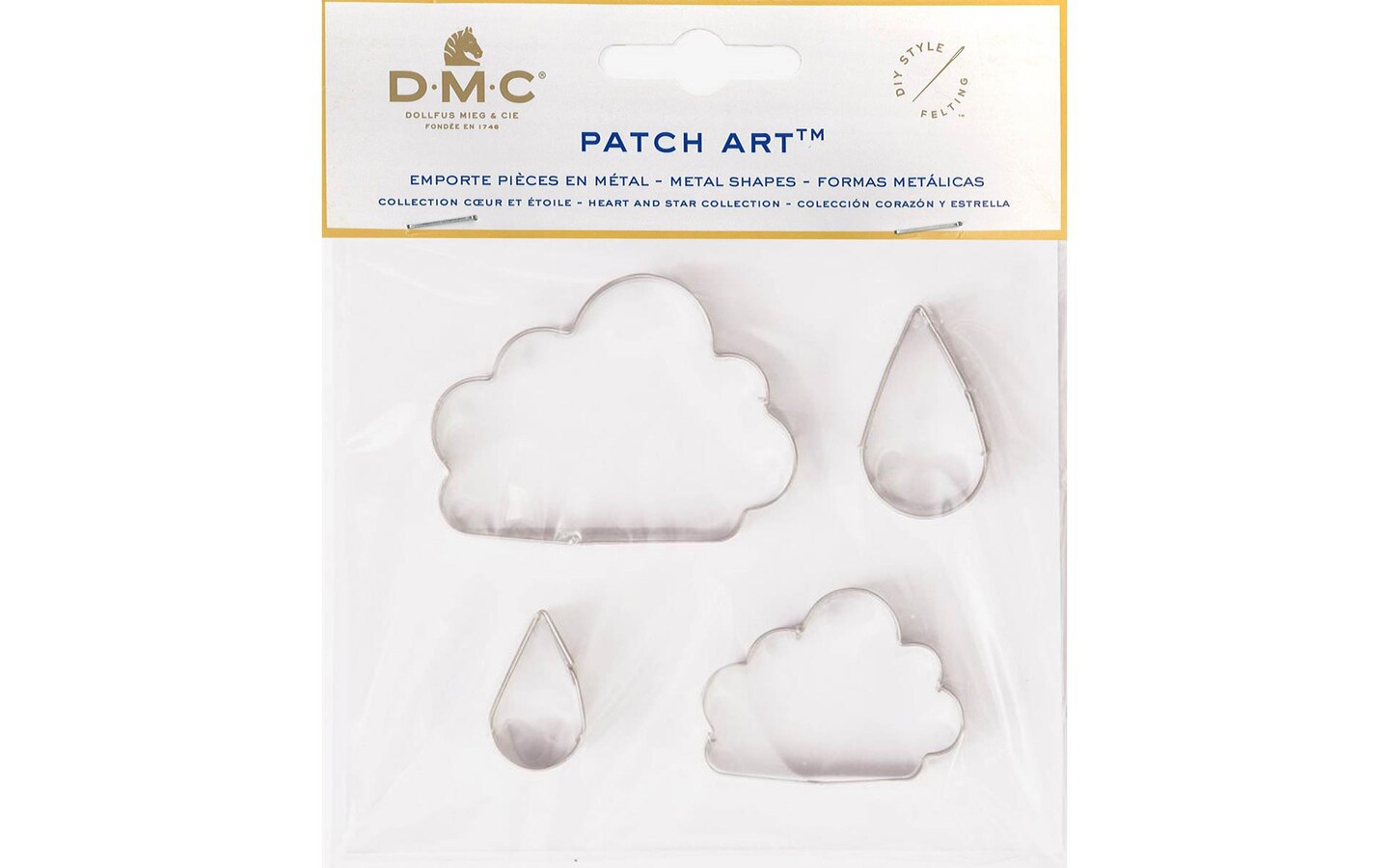 Dmc Patch Art Metal Shapes Clouds & Rain | Michaels