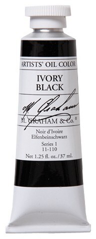 M GRAHAM IVORY BLACK 37ML OIL COLOR | Michaels