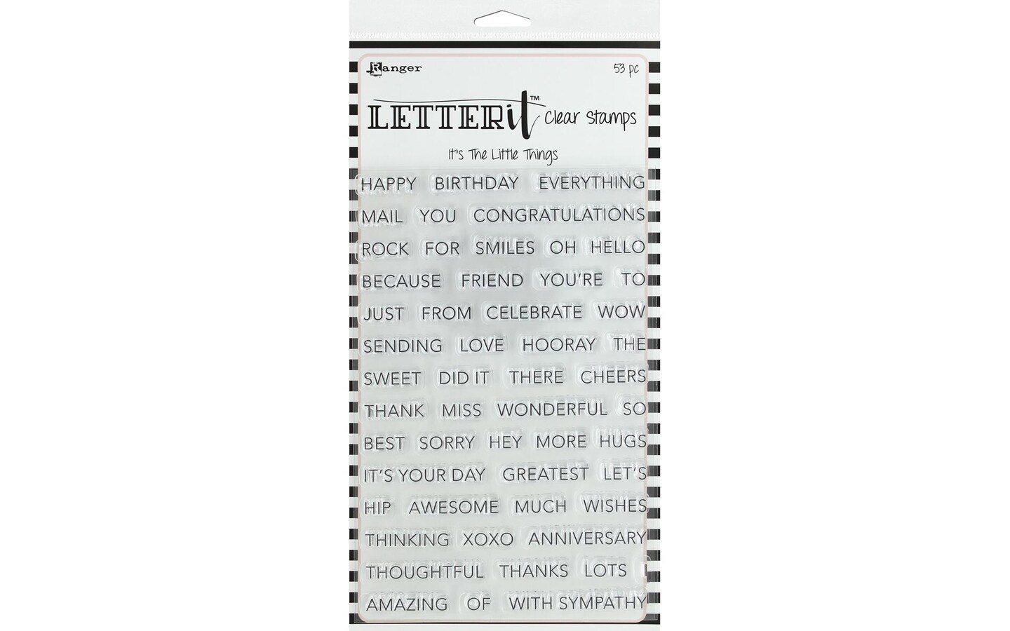 Ranger Letter It Clear Stamp Set The Little Things | Michaels