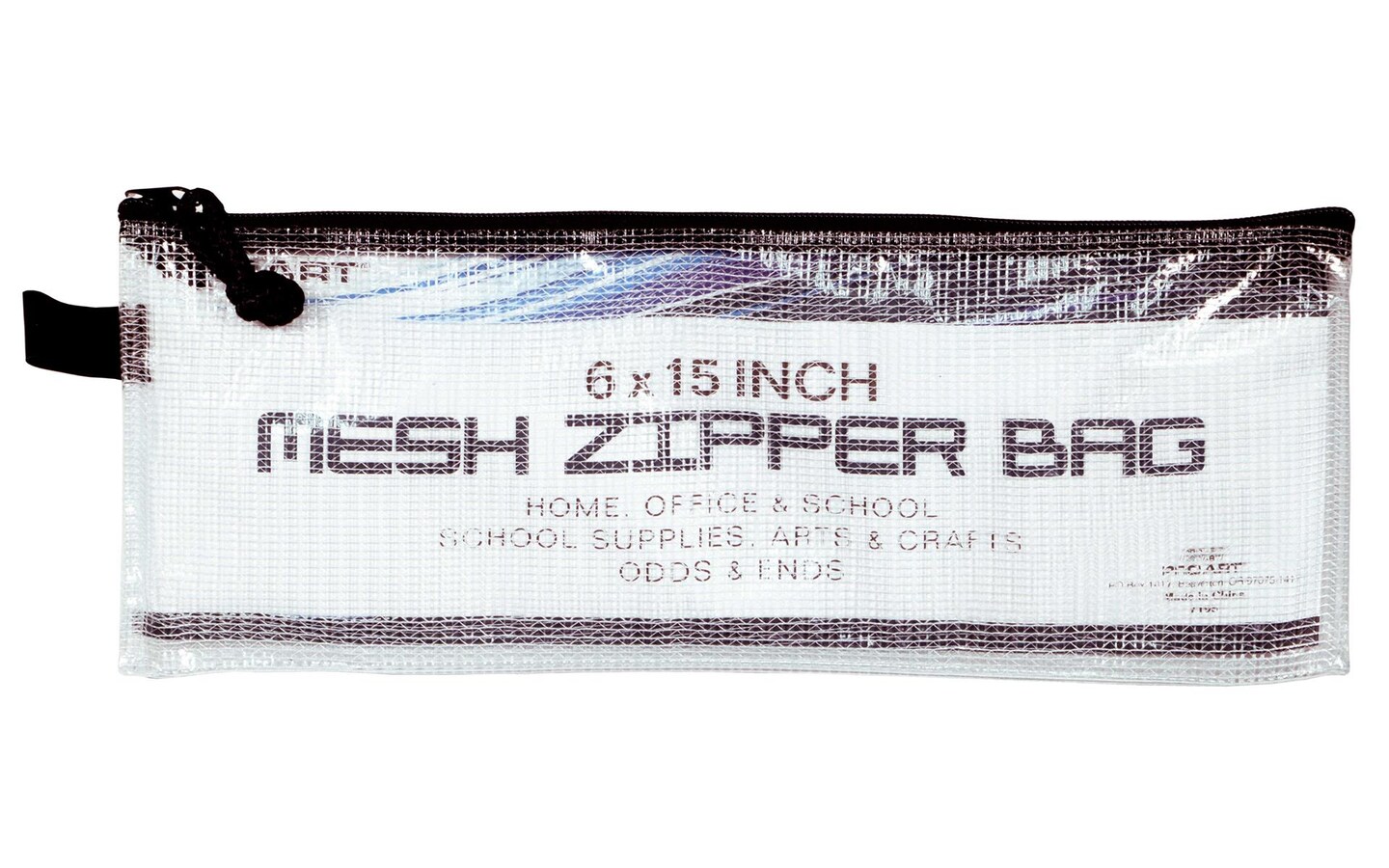 Pro Art Mesh & Vinyl Zipper Bag 6"x15", Mesh Zipper Pouch Bags, Travel ...