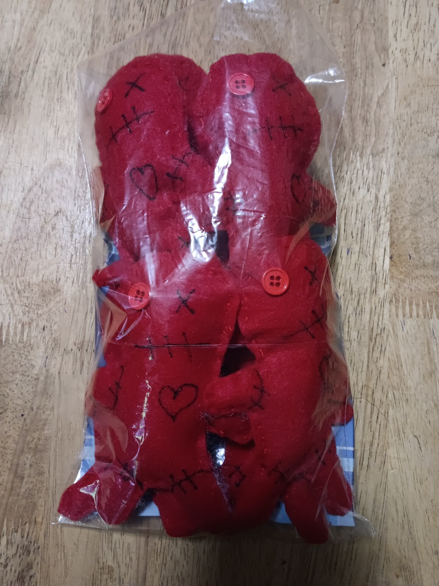 8 PC Red Voodoo Poppet Doll Handmade voodoo doll Witches Poppet ...