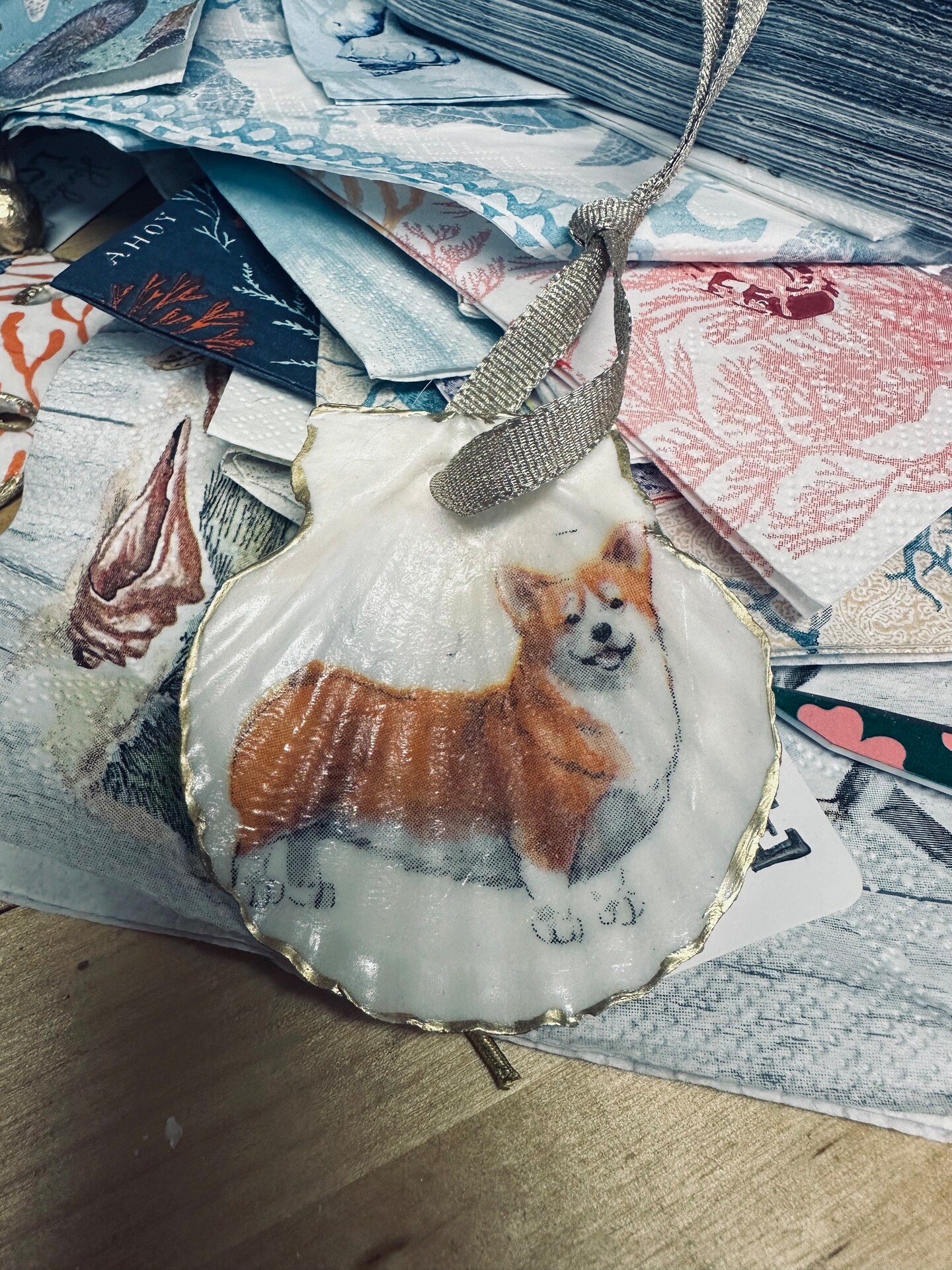 Decoupage seashells | MakerPlace by Michaels