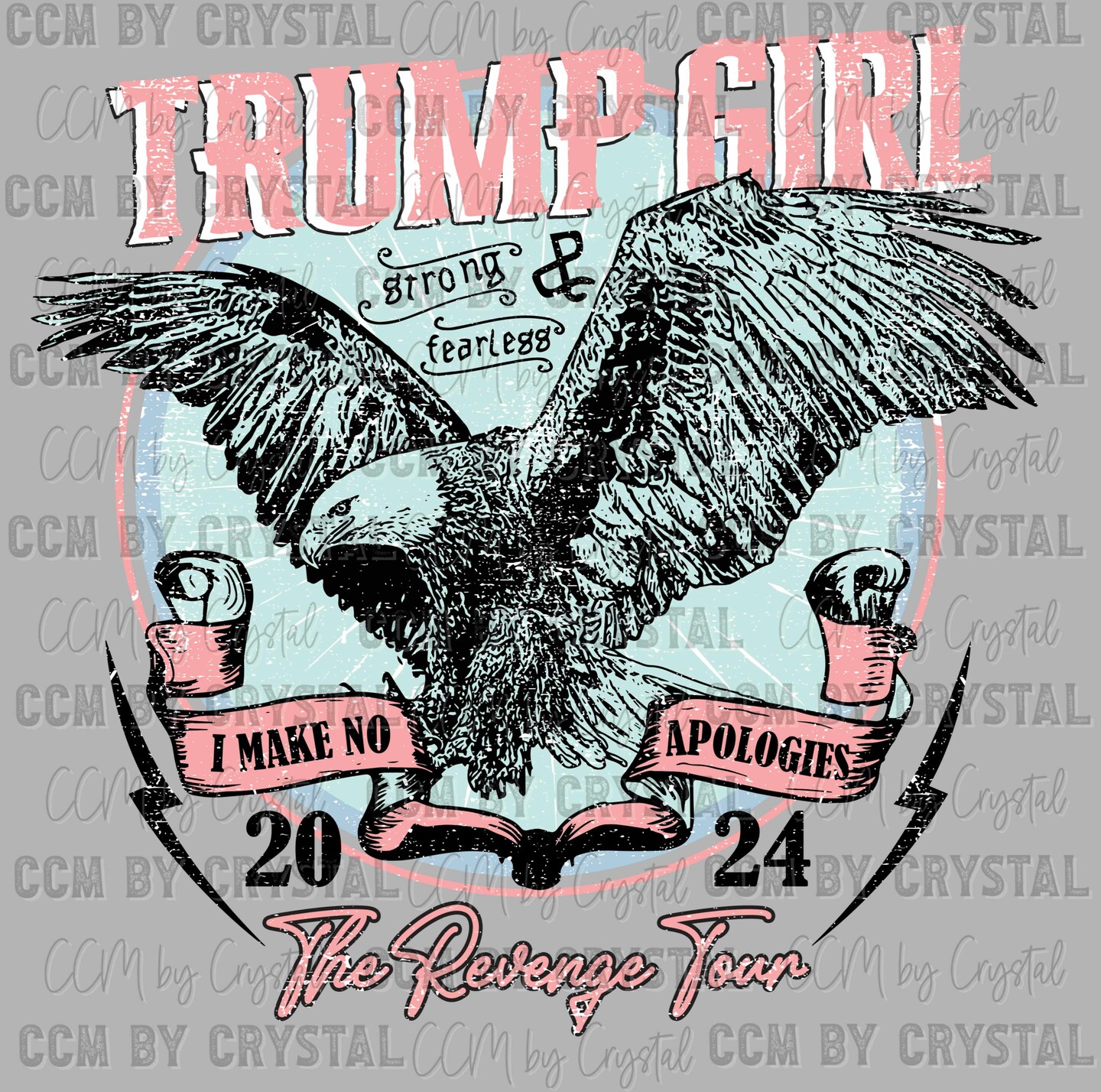 Trump Girl 2024 Ready to Press Transfer DTF Transfer Sublimation ...