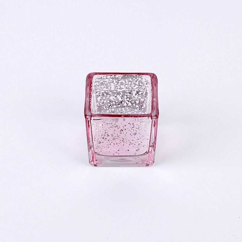 12 Square 2" Speckled Mercury Glass Votive Candle Holders | Michaels