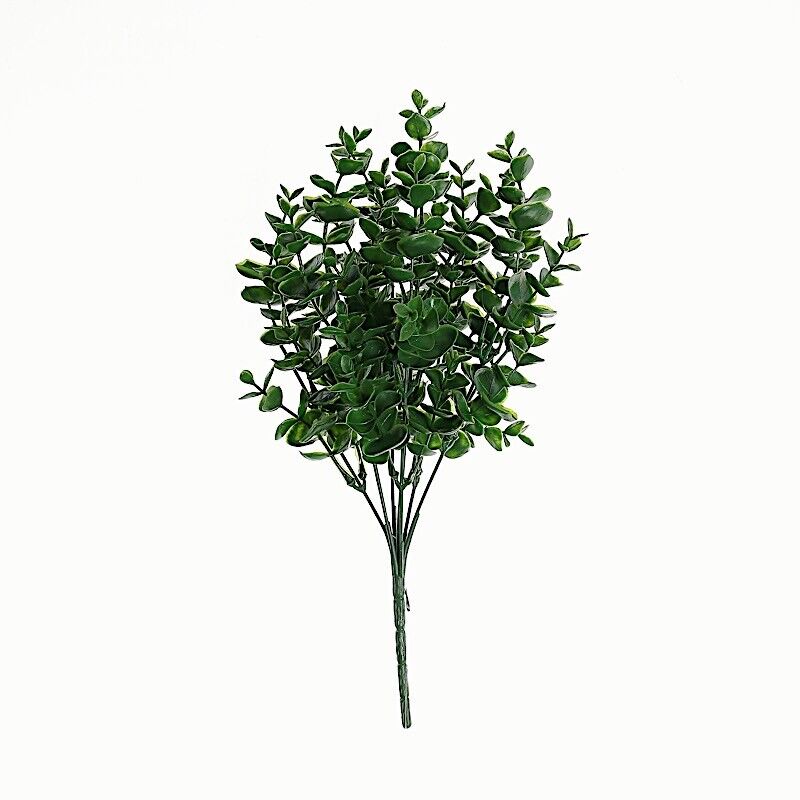 3 Dark Green 13" ARTIFICIAL Eucalyptus STEM FAUX GREENERY Bushes | Michaels