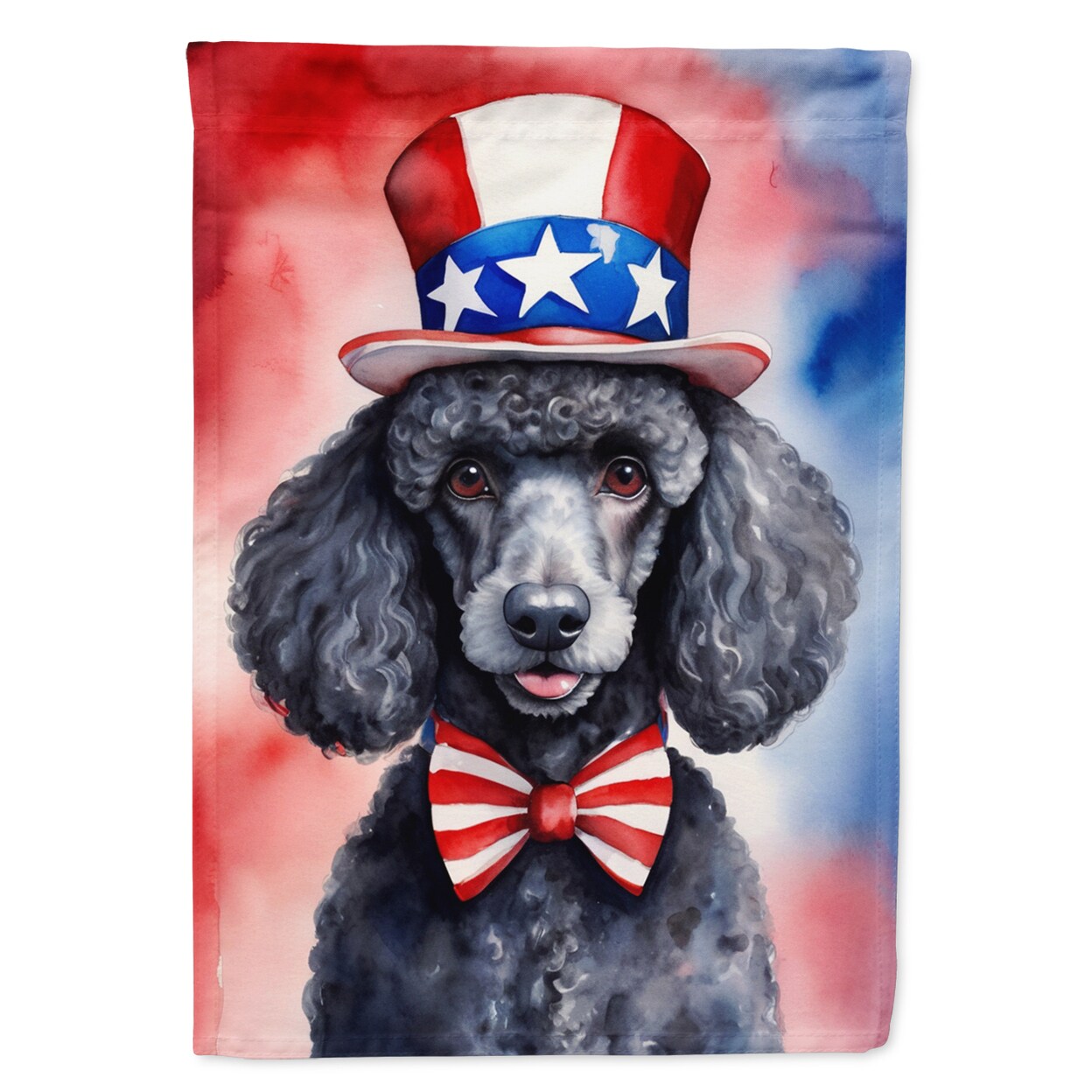 Caroline's Treasures Black Poodle Patriotic American House Flag | Michaels