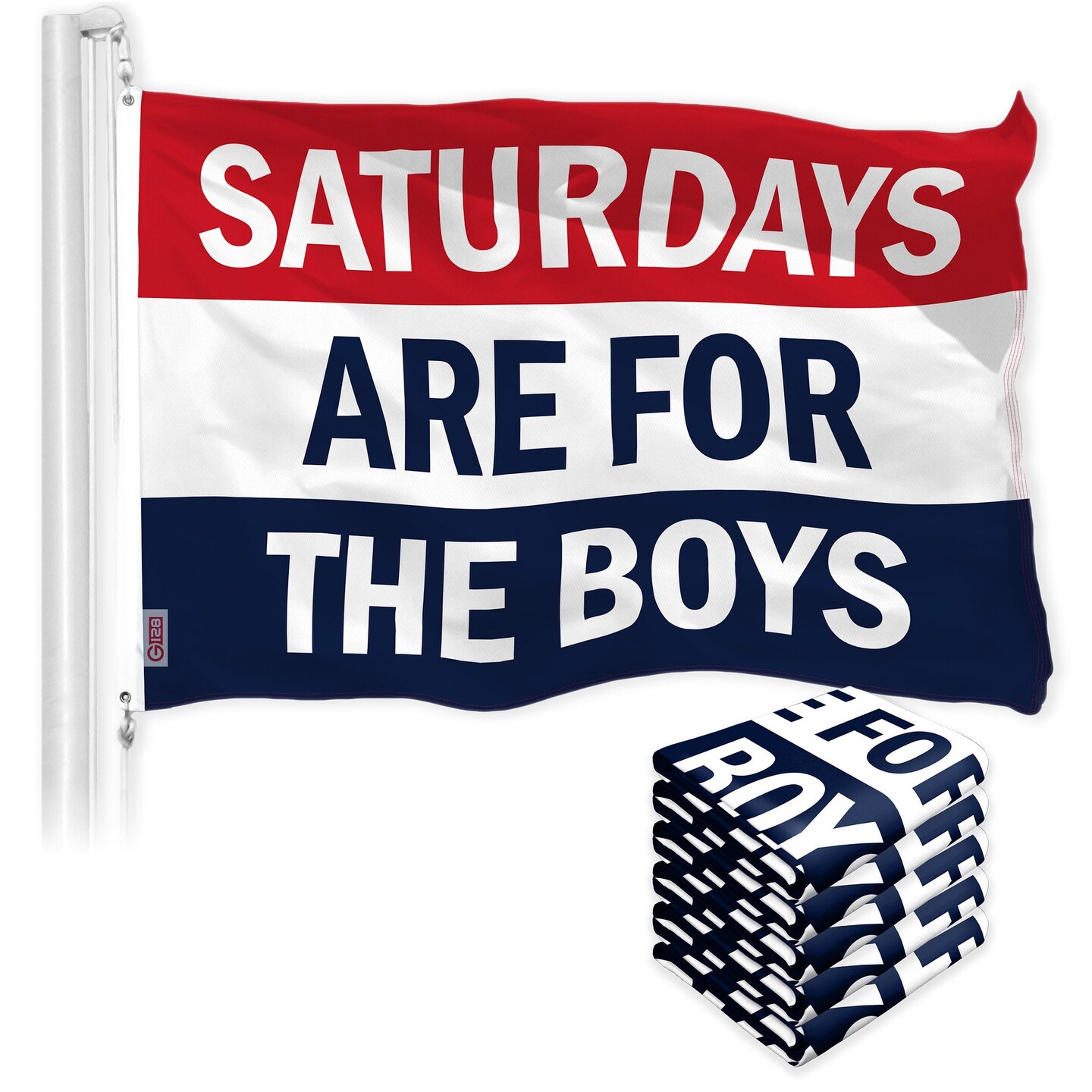 Boys Saturday Fun Flag 3x5 Ft 5-Pack Printed 150D Polyester By G128 ...