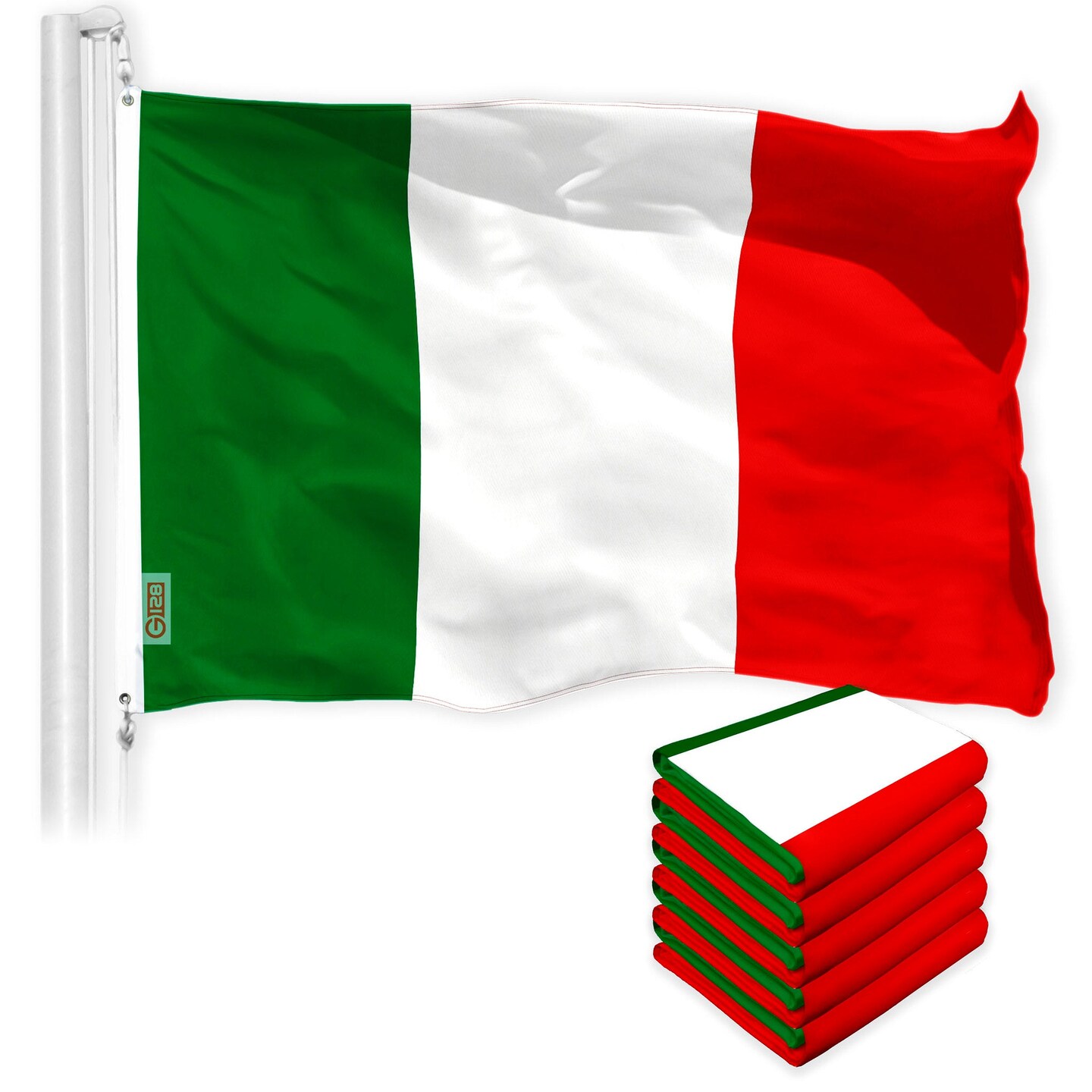 Italy Italian Flag 3x5 Ft 5-Pack 150D Printed Polyester By G128 | Michaels