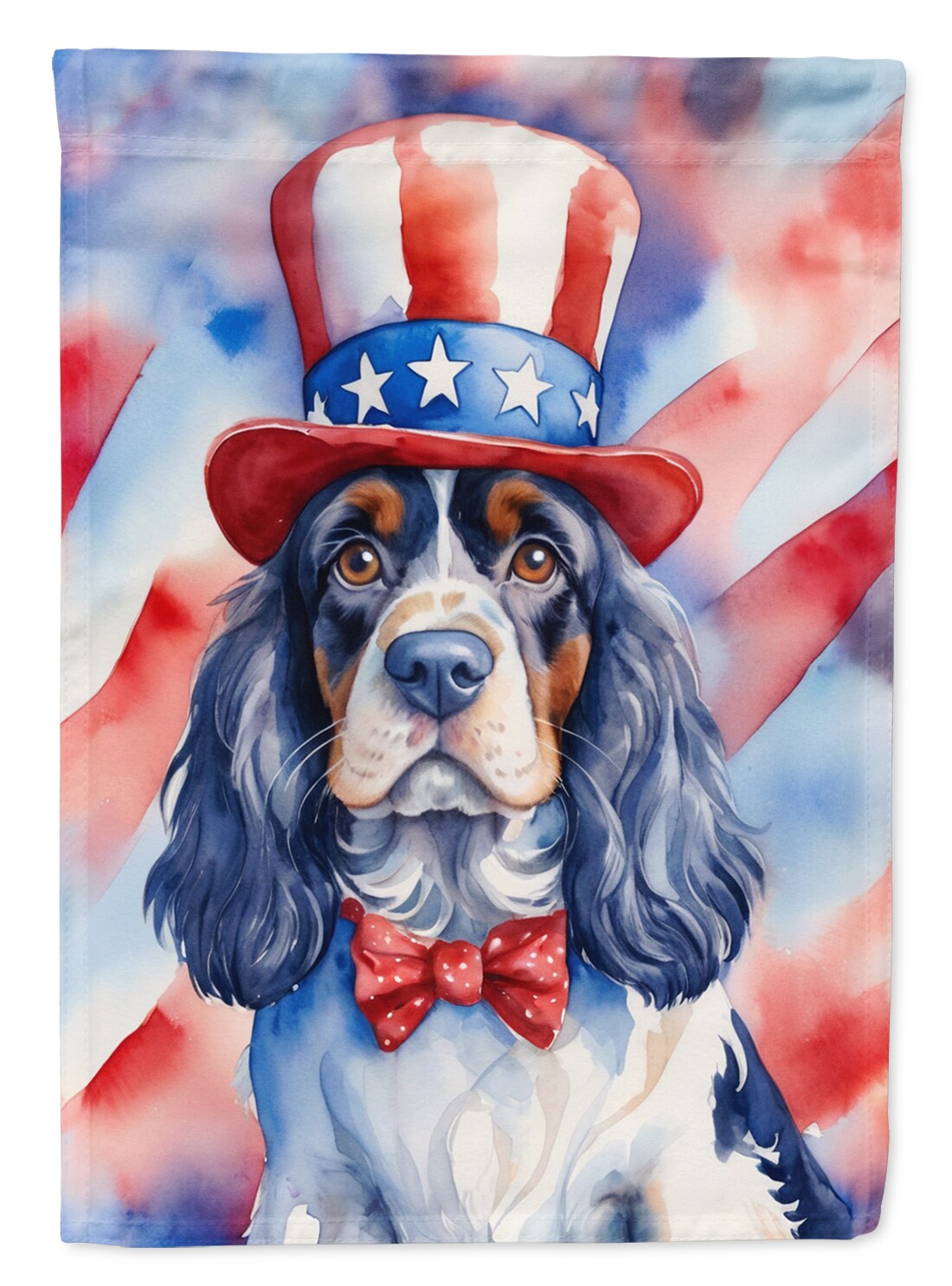 Caroline's Treasures Cocker Spaniel Patriotic American Garden Flag ...