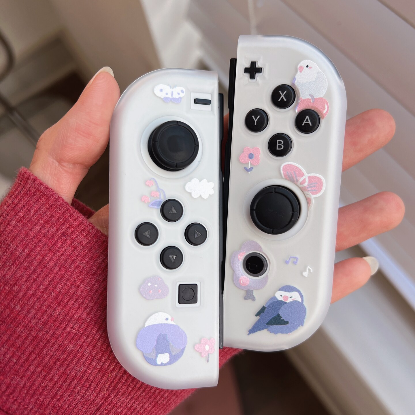 Starry Forest Cute Switch Joycon shell cases Soft kawaii switch Oled joycon skin tpu pink purple nintendo joy con cover dog bunny cat MakerPlace by Michaels
