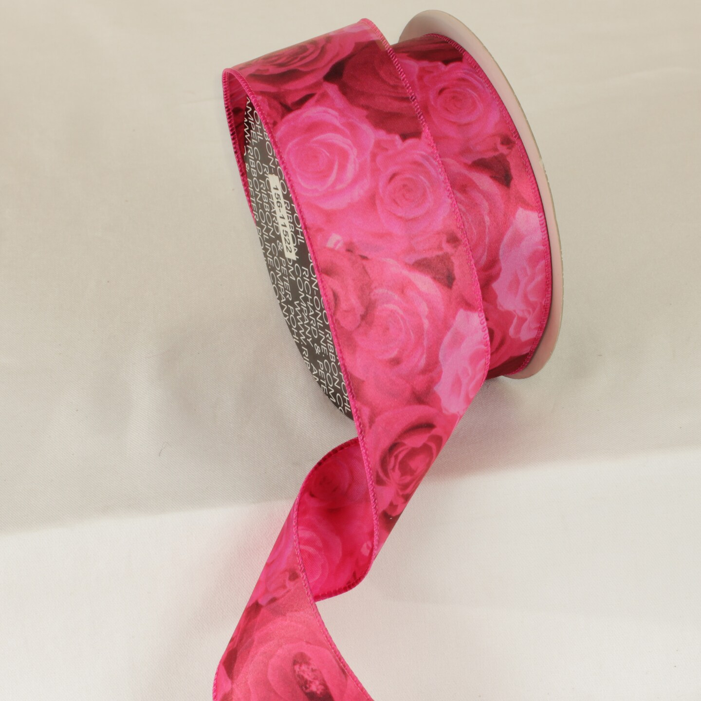 The Ribbon People Pink Roses Valentine's Day Wired Craft Ribbon 2" x 20 ...