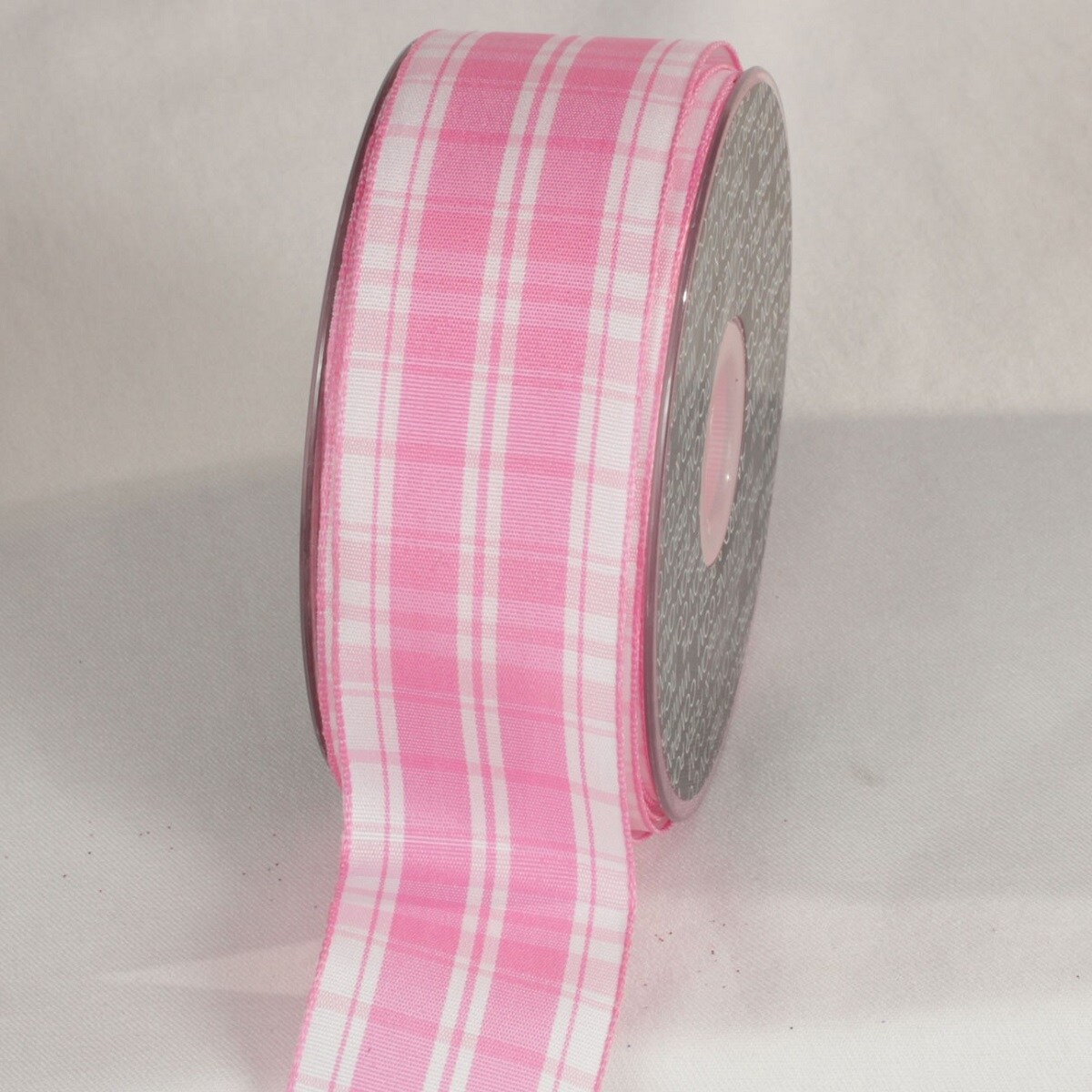 The Ribbon People Pink and White Plaid Motif Wired Craft Ribbon 1.5" x ...