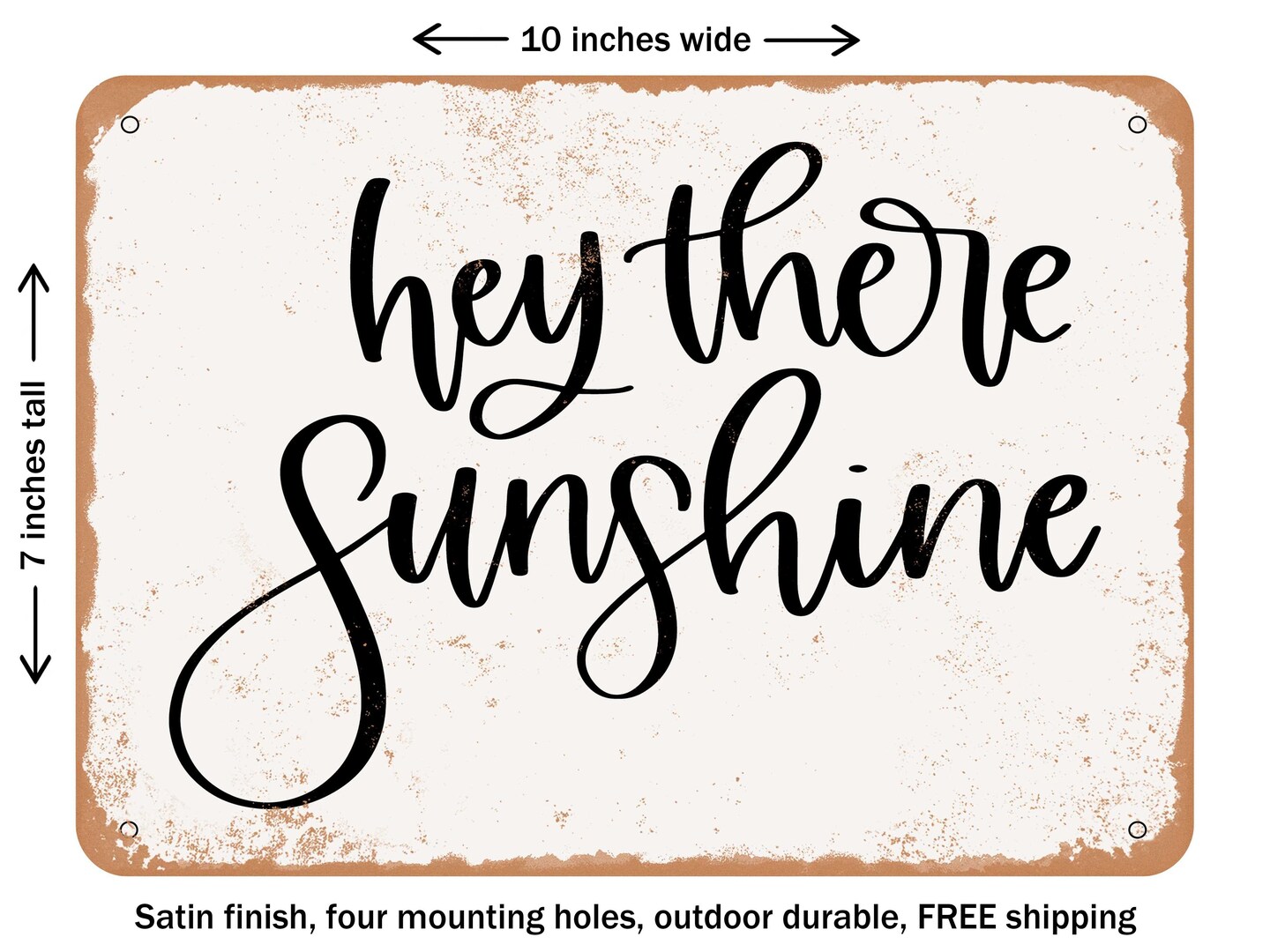 DECORATIVE METAL SIGN - Hey there Sunshine - Vintage Rusty Look | Michaels DECORATIVE METAL SIGN - Hey there Sunshine - Vintage Rusty Look | Michaels