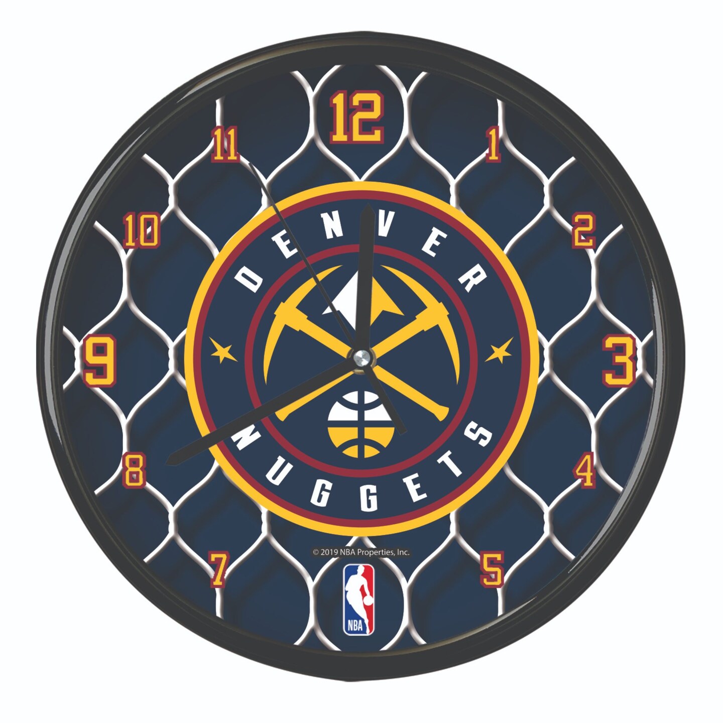 The Memory Company 11.5" Navy Blue and Yellow NBA Denver Nuggets Net ...