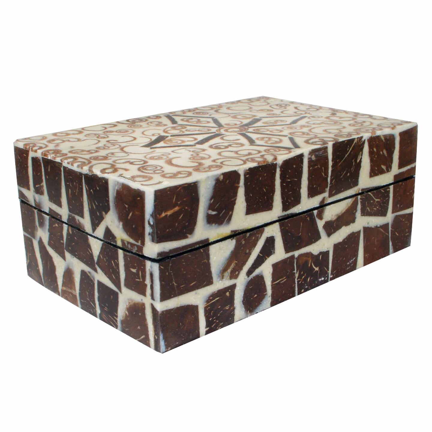 Stoneage Arts Inc 6" Brown and White Cinnamon Scented Aroma Box | Michaels