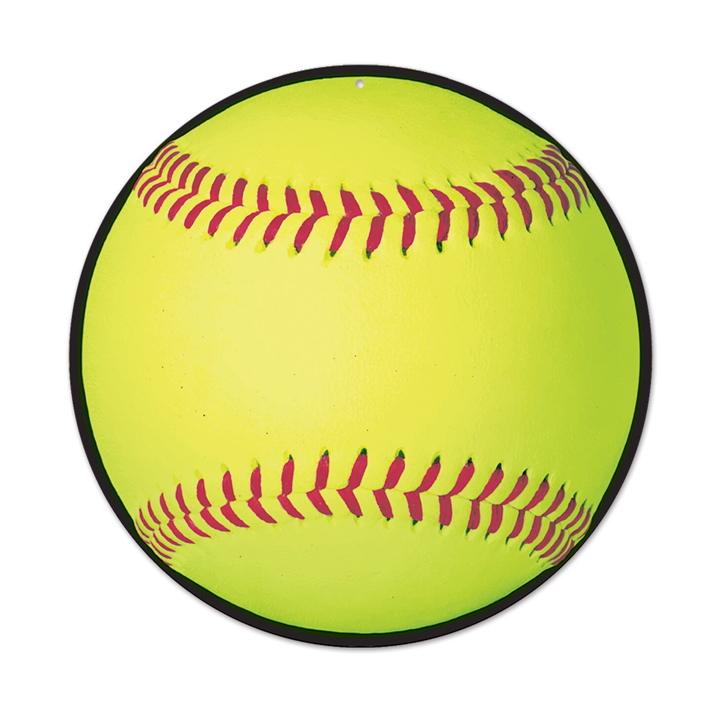 Party Central Club Pack of 12 Yellow and Red Softball Sports Cutouts 10 ...