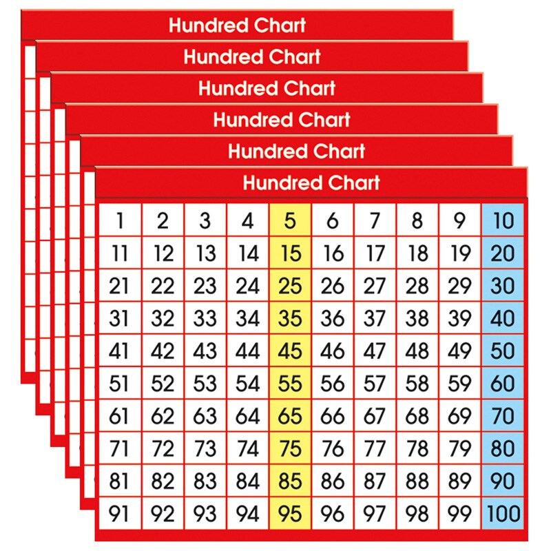 Hundred Chart Adhesive Desk Plate, 36 Per Pack, 6 Packs | Michaels