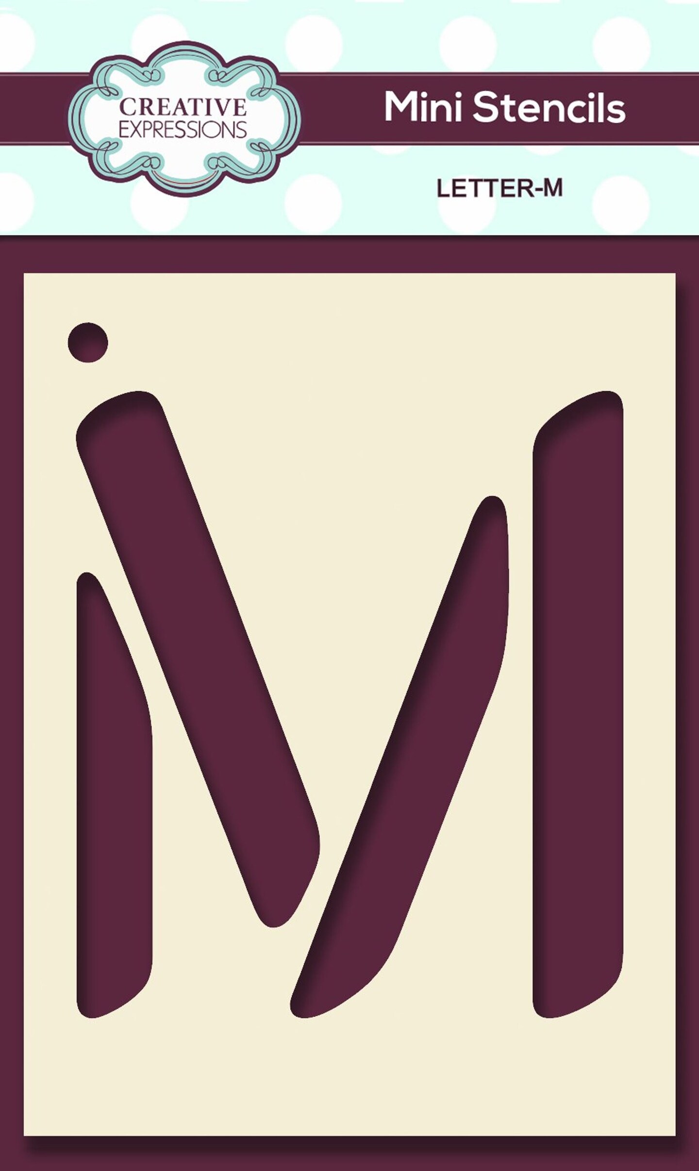 Creative Expressions Mini Stencil Upper Case Letter - M | Michaels