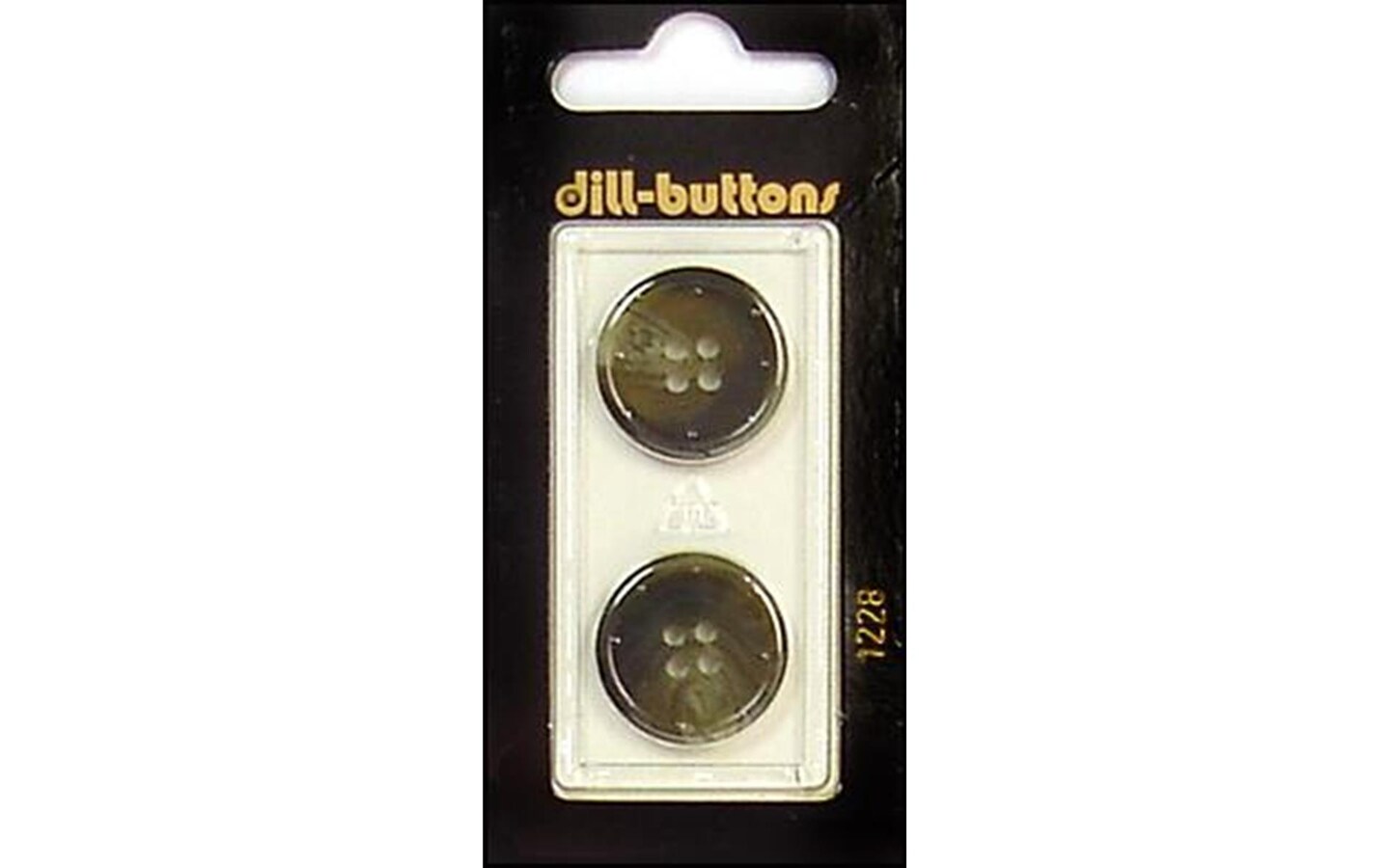 Dill Buttons 20mm 2pc 4 Hole Olive | Michaels