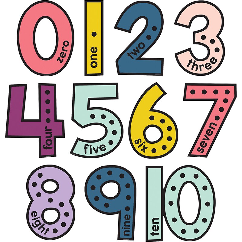 Oh Happy Day Jumbo Numbers Bulletin Board Set | Michaels