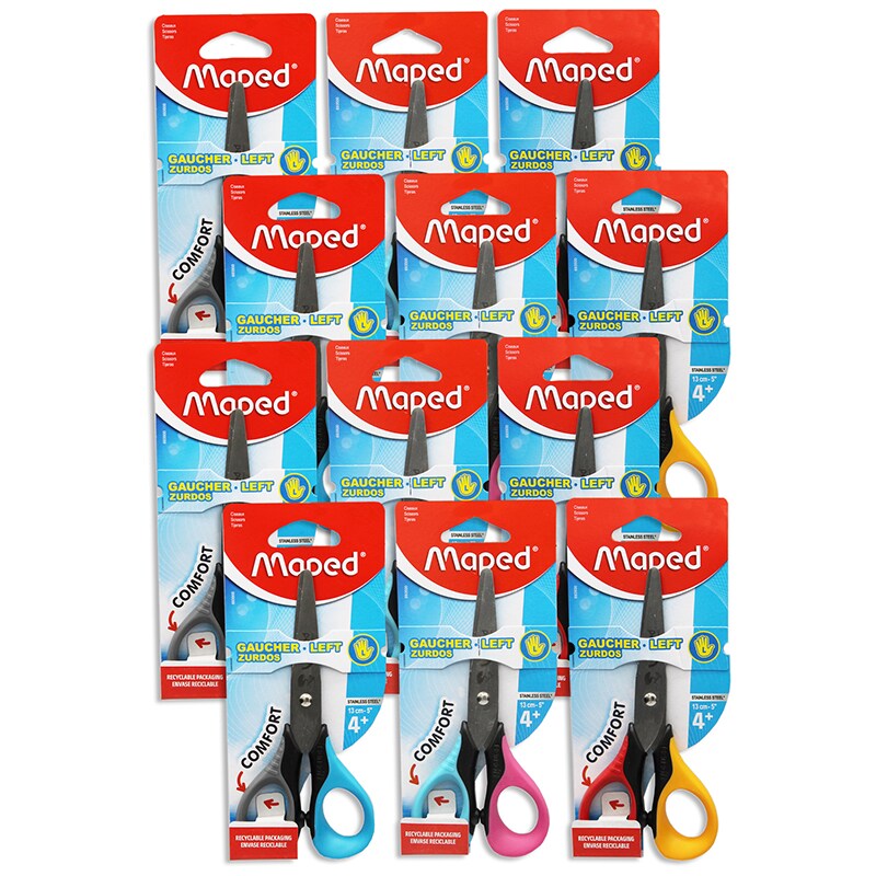 5" Sensoft Scissors With Flexible Handles - Lefty, Pack Of 12 | Michaels