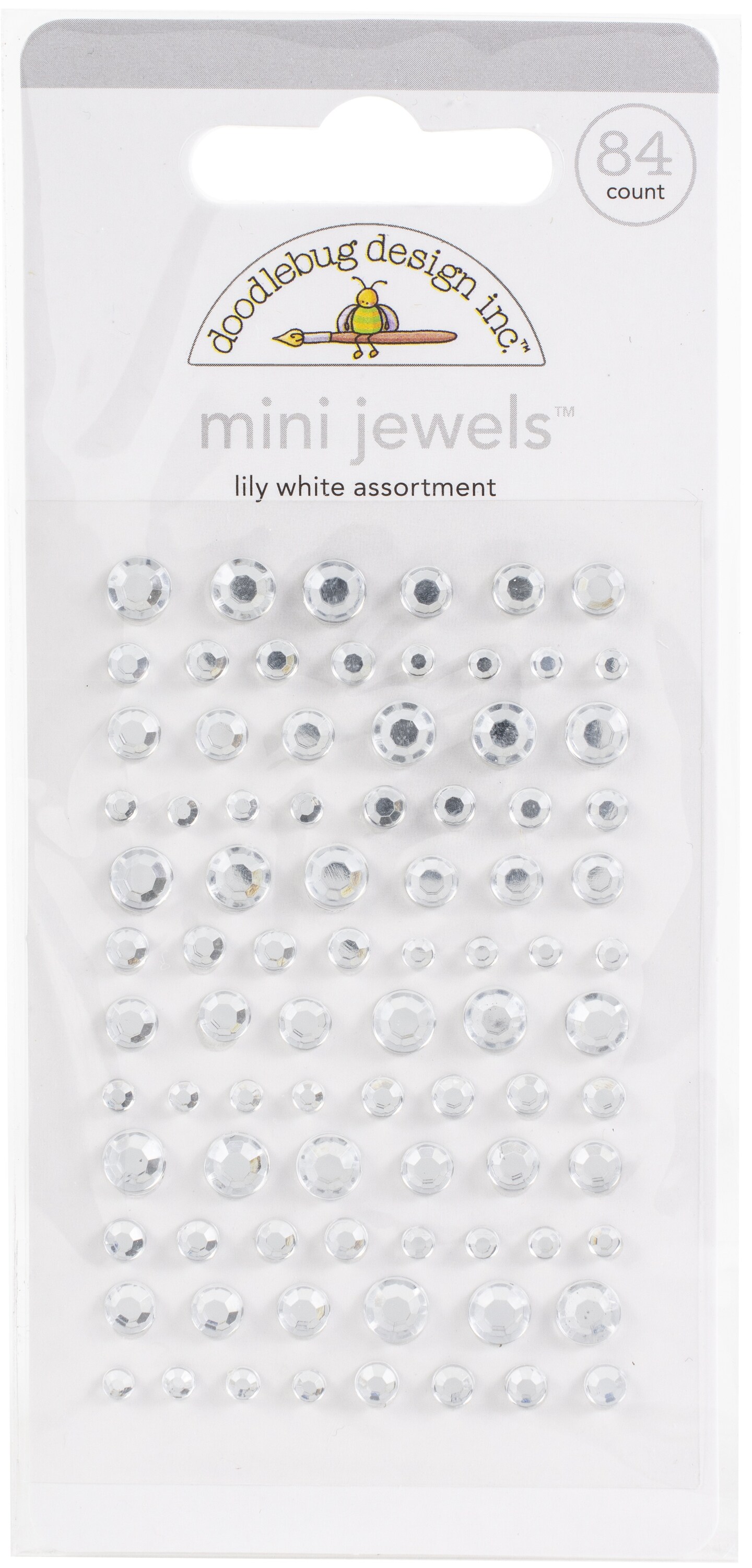 Doodlebug Adhesive Mini Jewels-Lily White | Michaels