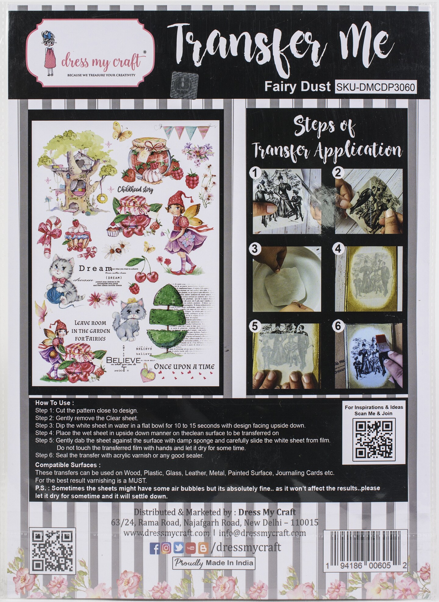 Dress My Craft Transfer Me Sheet A4-Fairy Dust | Michaels