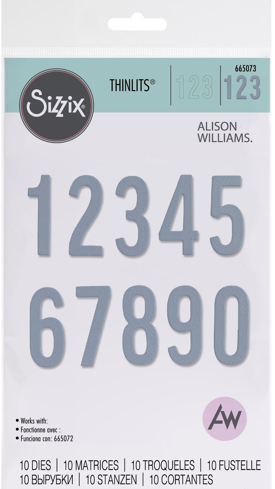 Sizzix Thinlits Dies By Alison Williams 10/Pkg-Bold Numbers | Michaels