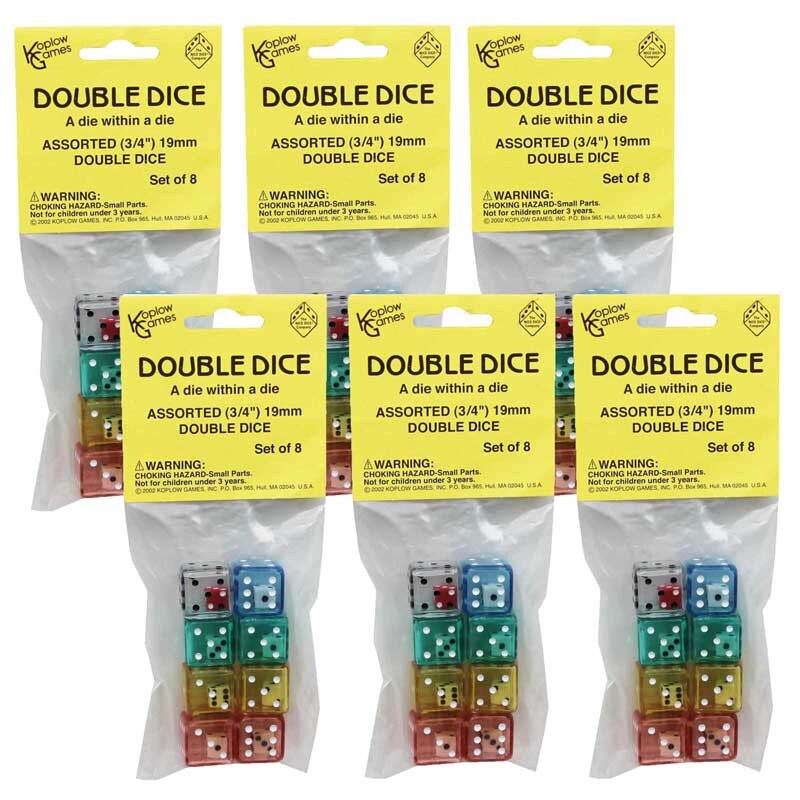 Double Dice Set, 8 Per Pack, 6 Packs | Michaels