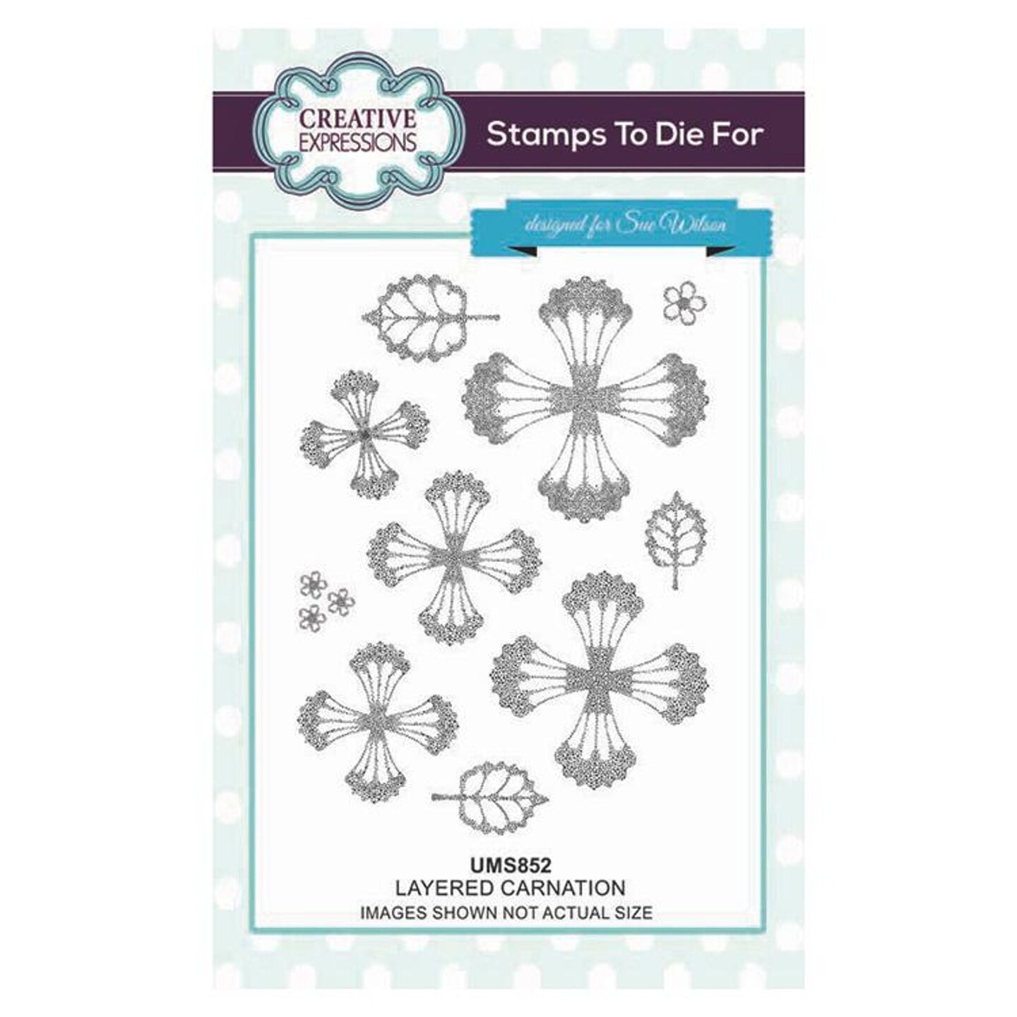 Creative Expressions Layered Carnation Pre-Cut Stamp Set | Michaels