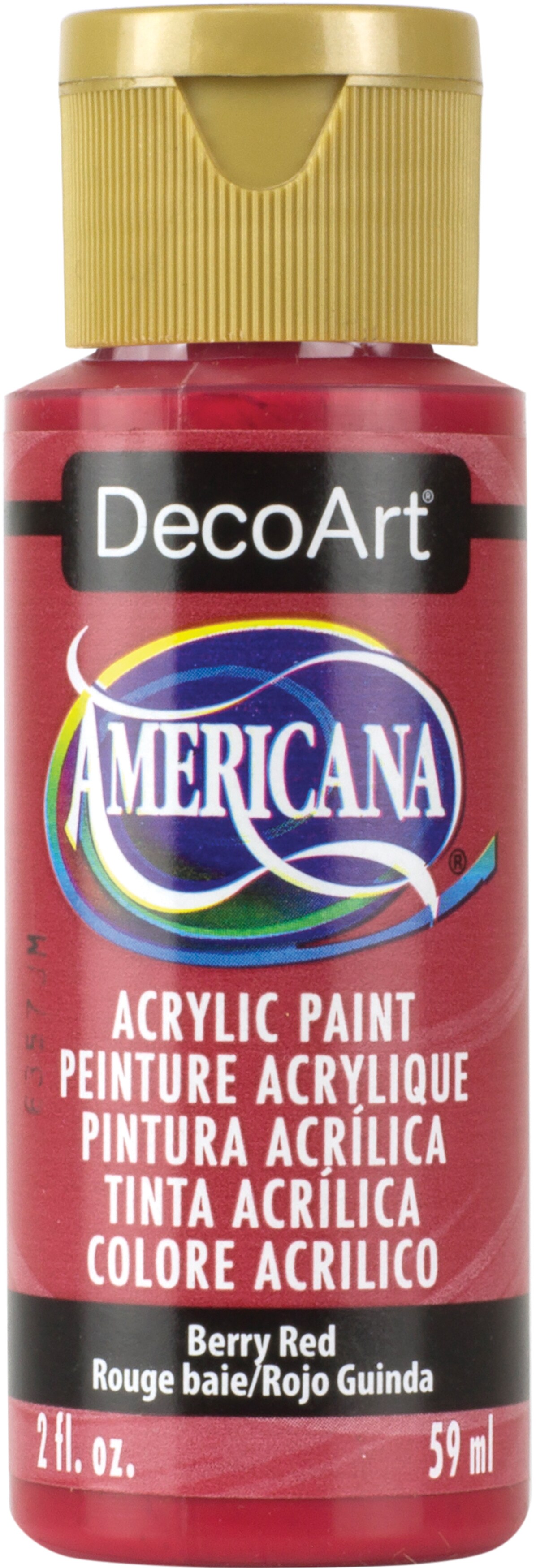 DecoArt Americana Acrylic Paint 2oz-Berry Red - Semi-Opaque | Michaels