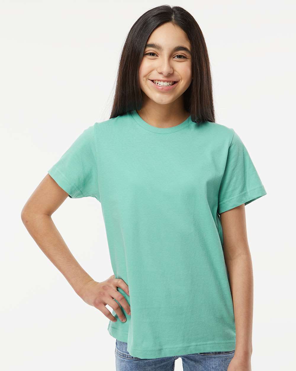 LAT® Youth Fine Jersey Crew Neck Short Sleeve Tee | Michaels